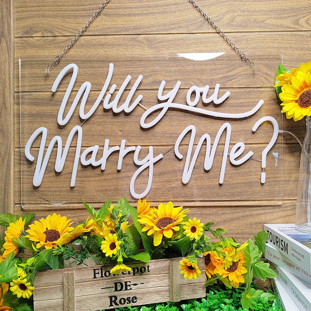 Will You Marry Me Sign Wood