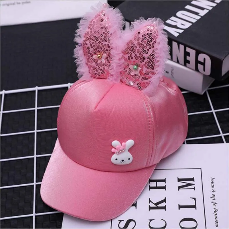 Summer-Kids-Girl-Cartoon-Rabbit-Ears-Mesh-cap-Snapback-Children-s-Baby ...