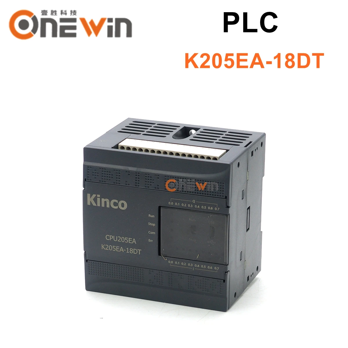 Kinco PLC K205EA 18DT CPU 모듈, DC24V 18 포인트, DI8 DO8 1AI 1AO RS485 통신 포함 ...