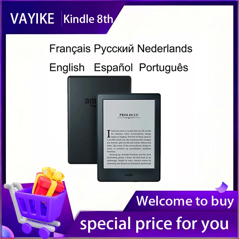 2024Original-Kindle-8th-Kindle-6-4GB-Registerable-E-Book-Kindle6-Reader ...