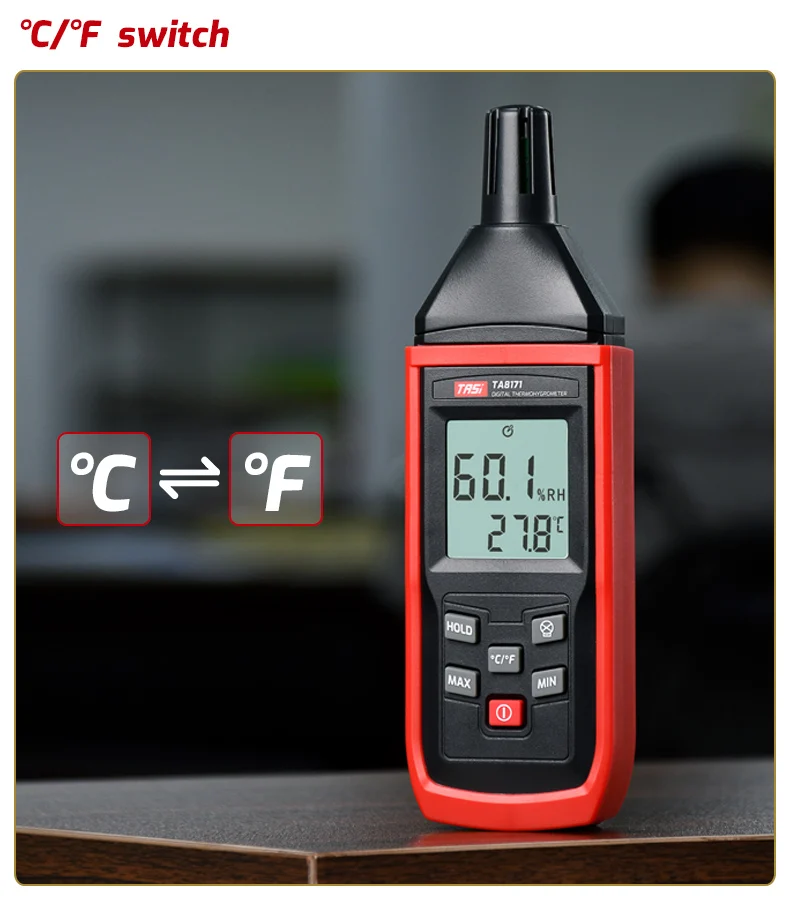 TASI TA8171 Digital Temperature Humidity Meter Thermometer