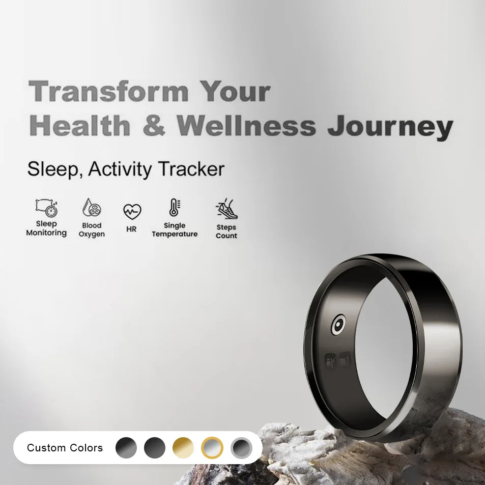 R2 Smart Ring Bracelet Bluetooth Ring Finger Digital Ring Heart Rate ...
