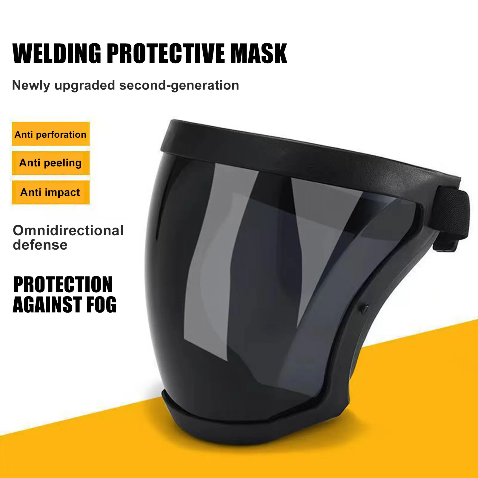 Unisex Windproof Full Face Shield Breathable Anti-fog Head Cover for ...