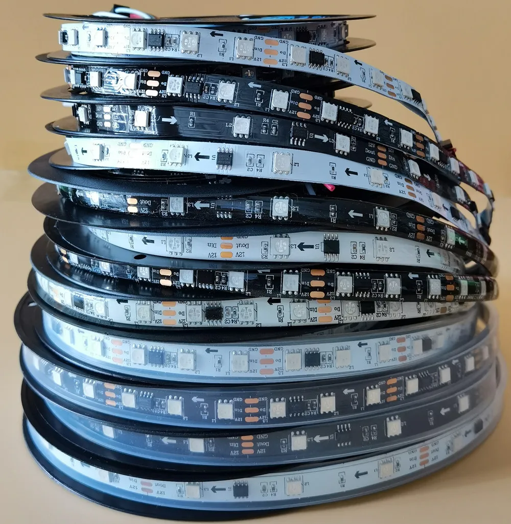 WS2811-5050-Addressable-RGB-Led-Pixel-Strip-Full-Colors-Smart-Ribbon ...