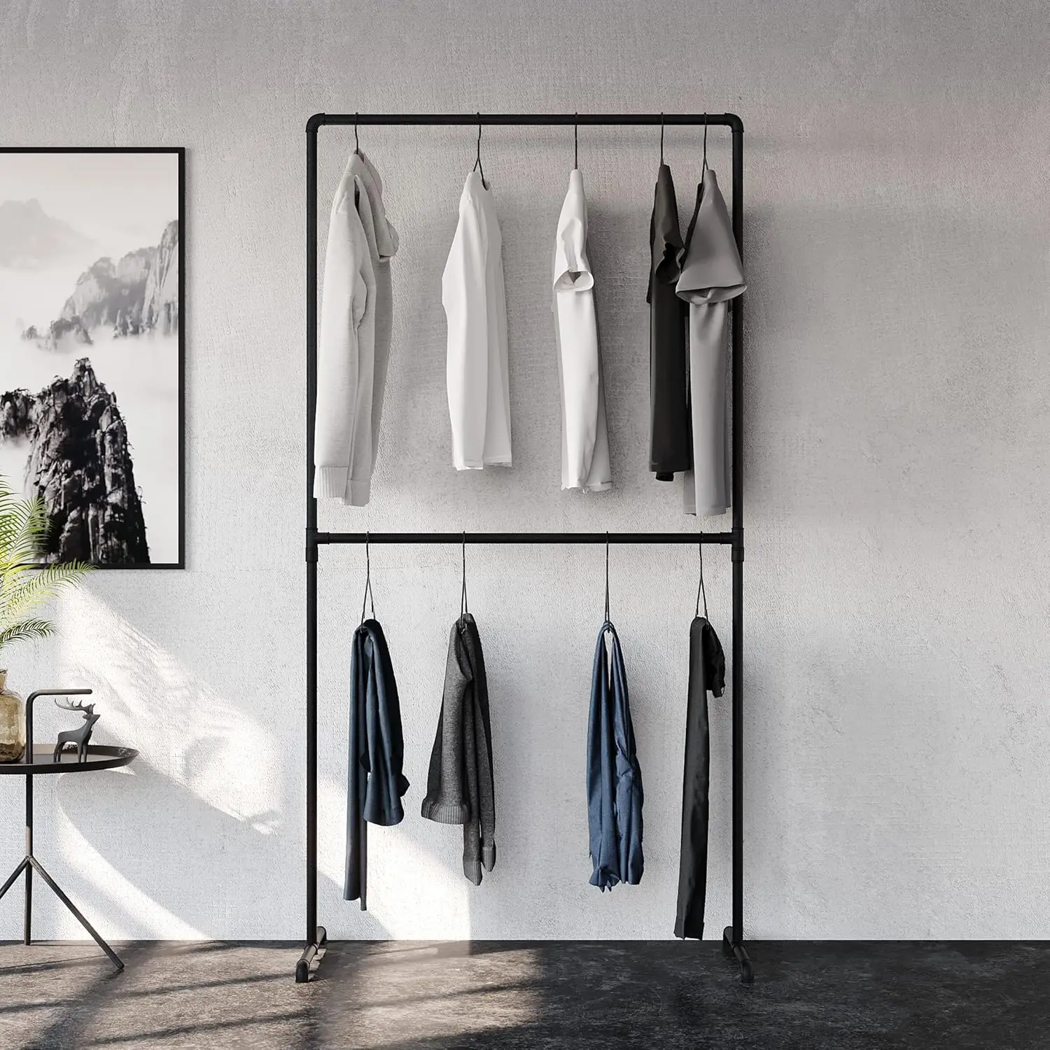 Industrial-Design-garment-rack-LAS-freestanding-Coat-Rack-for-Walk-In ...
