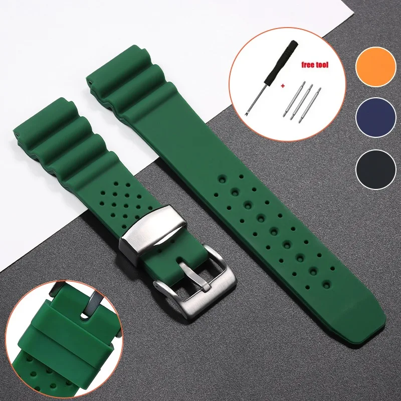 Silicone-Watch-Band-Rubber-Watch-Strap-Men-Women-Sports-Bracelet ...