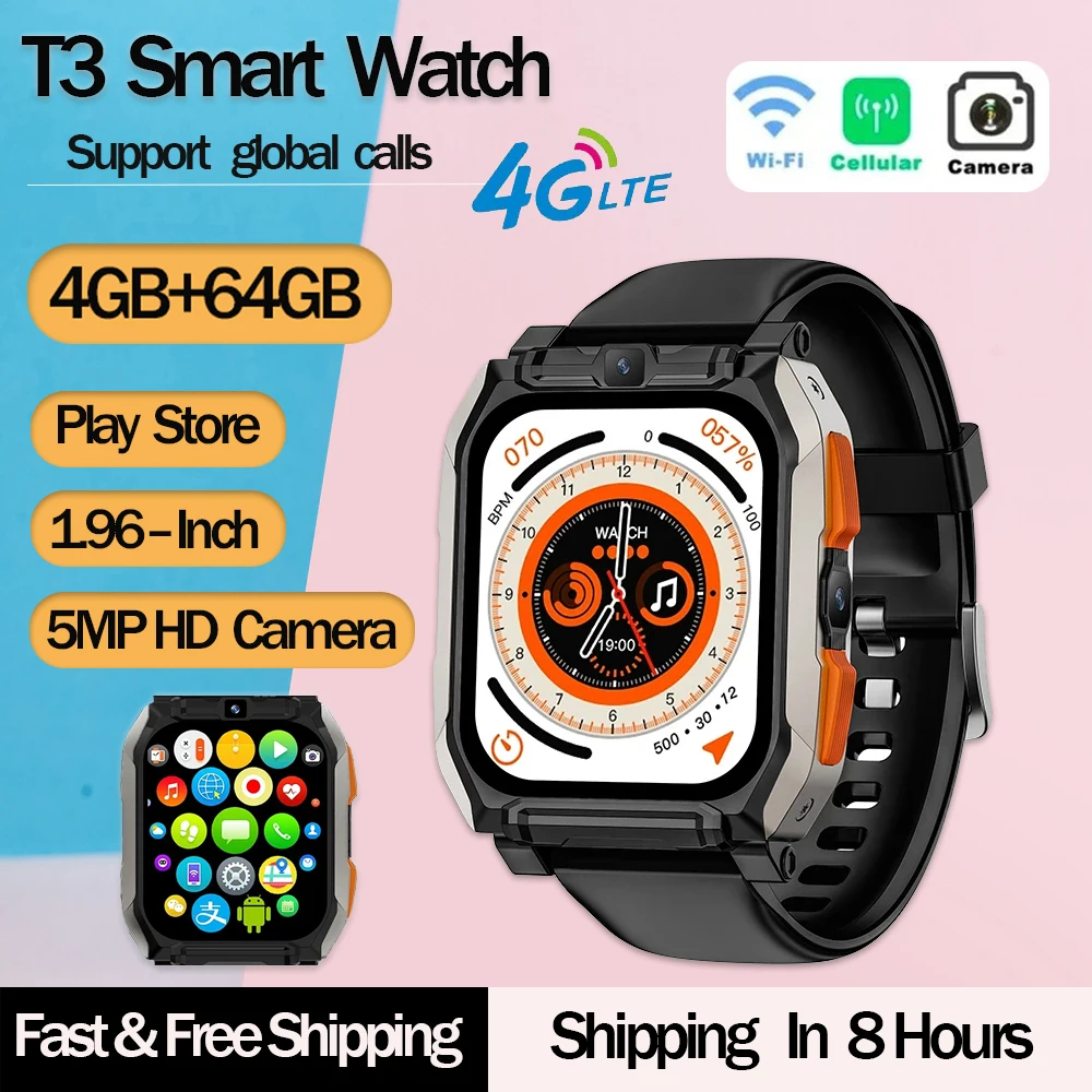 T3-Smart-Watch-4G-Net-SIM-Card-5MP-HD-Dual-Camera-64GB-ROM-Facial ...