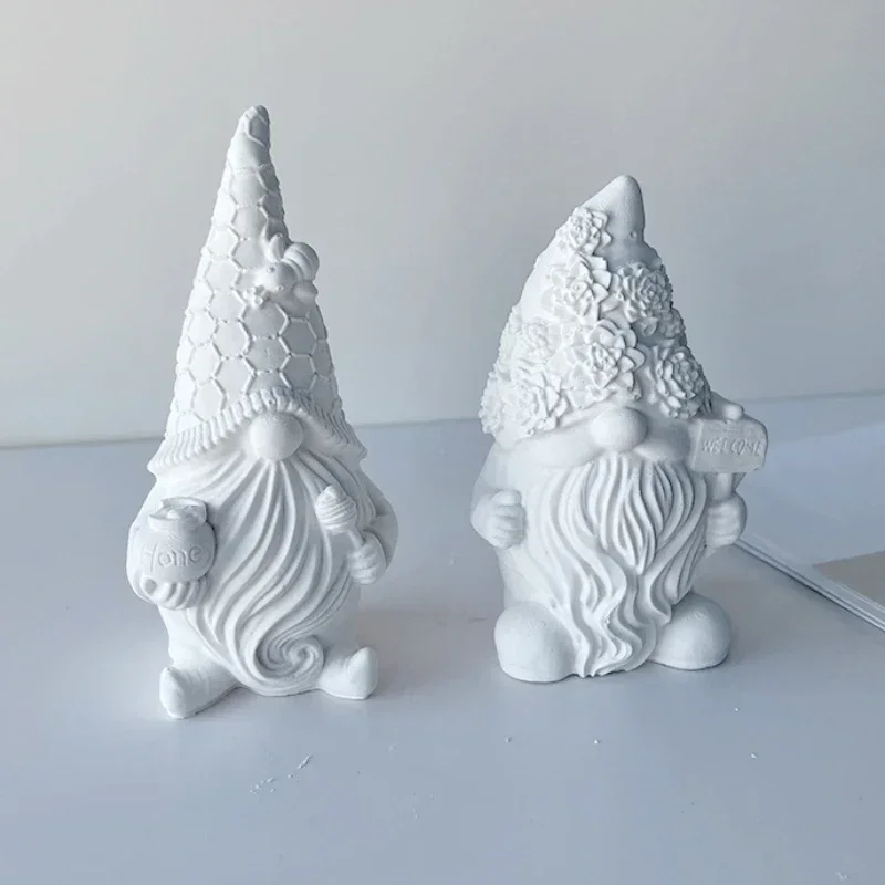 Santa-Claus-Aromatherapy-Candle-Silicone-Mold-Faceless-Dwarf-Gypsum ...