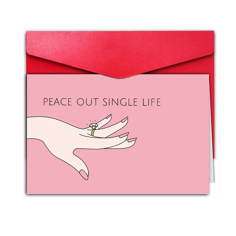 1pc-Funny-Engagement-Card-Say-goodbye-to-the-single-life-and-walk-into ...