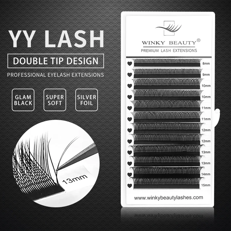 Winky Beauty Y Shape Premade Fans Eyelash Extensions 0.07mm yy ...