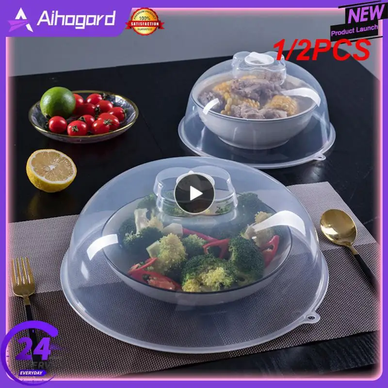 1-2PCS-Plastic-microwave-heating-insulation-dish-cover-heat-resistant ...