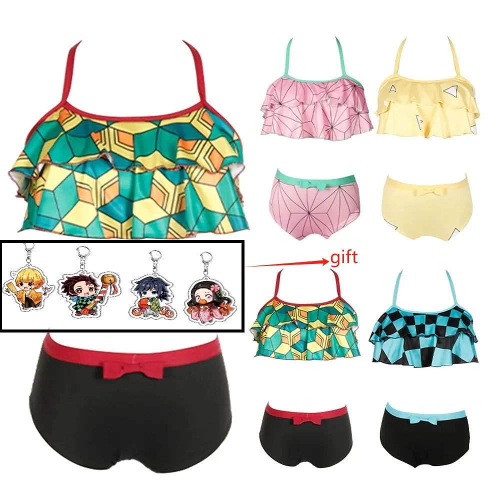 Anime-Demon-Slayer-Agatsuma-Zenitsu-Cosplay-Swimsuit-Kamado-Nezuko ...
