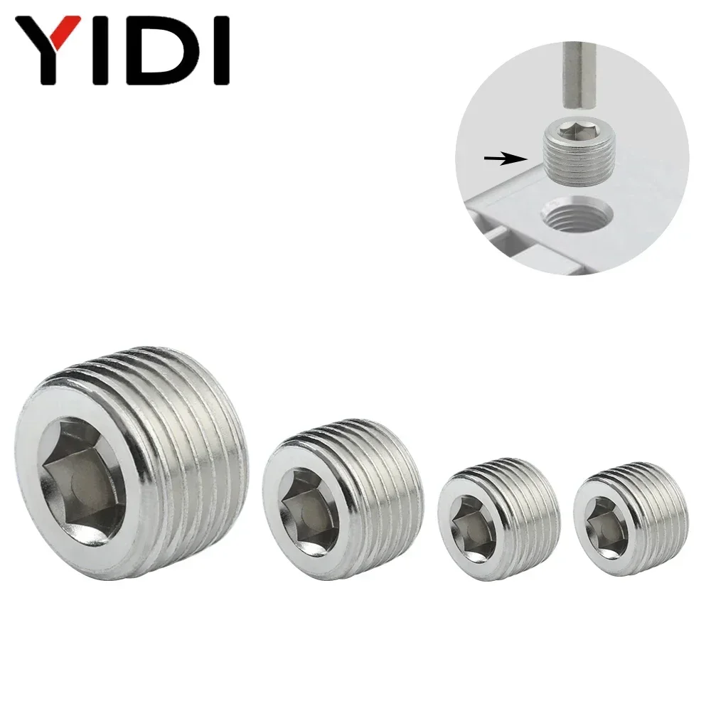 5pcs-Pneumatic-Air-Hose-Tube-Pipe-Stop-End-Steel-Plug-Plugs-Fitting ...