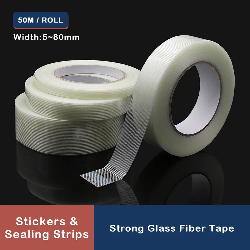 50m-roll-Strong-Glass-Fiber-Tape-Industrial-Strapping-Packaging-Fixed ...