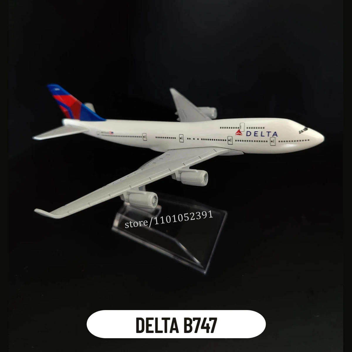 Scale-1-400-Metal-Aircraft-Replica-Delta-B747-Plane-Boeing-Airbus-Model ...