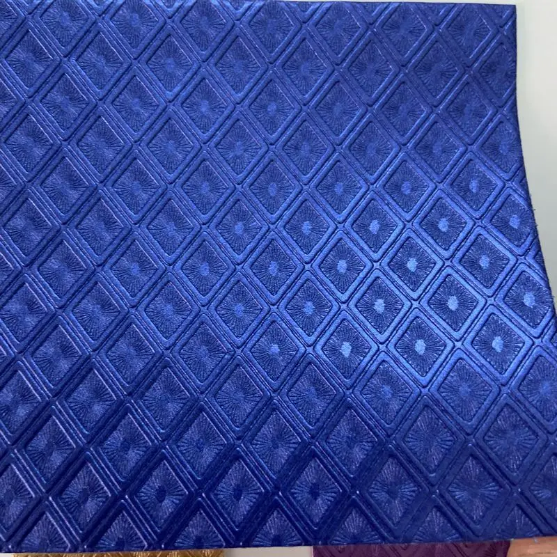 Rhombic Grid Embossed Pvc Decorative Synthetic Leather Materials ...