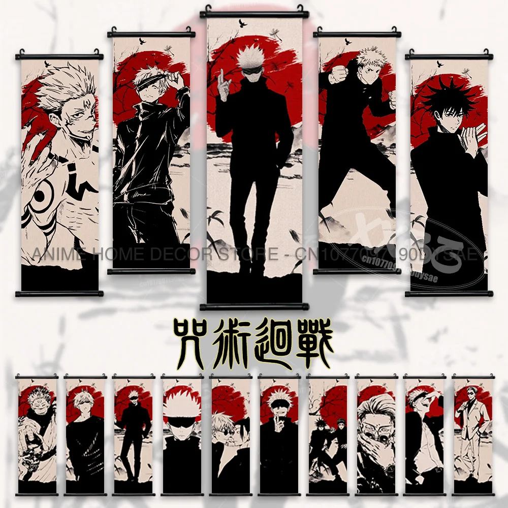 Jujutsu-Kaisen-Posters-Gojo-Satoru-Canvas-Scrolls-Picture-Panda-Home ...