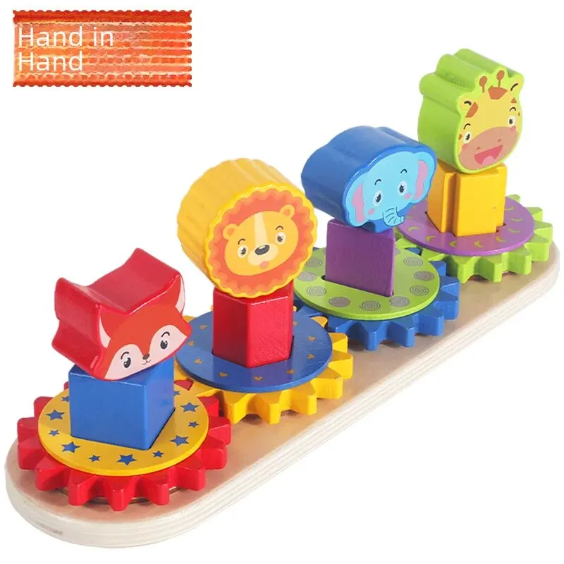 Children-Educational-Cartoon-Fun-Animal-Toothwheel-Rotation-Pairing ...