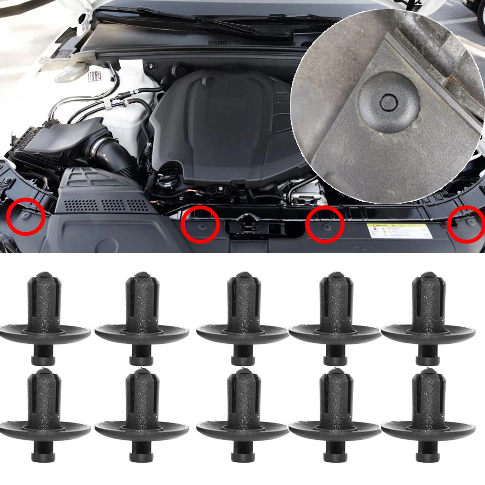 10PCS-Car-Water-Tank-Bumper-Cover-Panel-Card-Hood-Insulation-Retainer ...