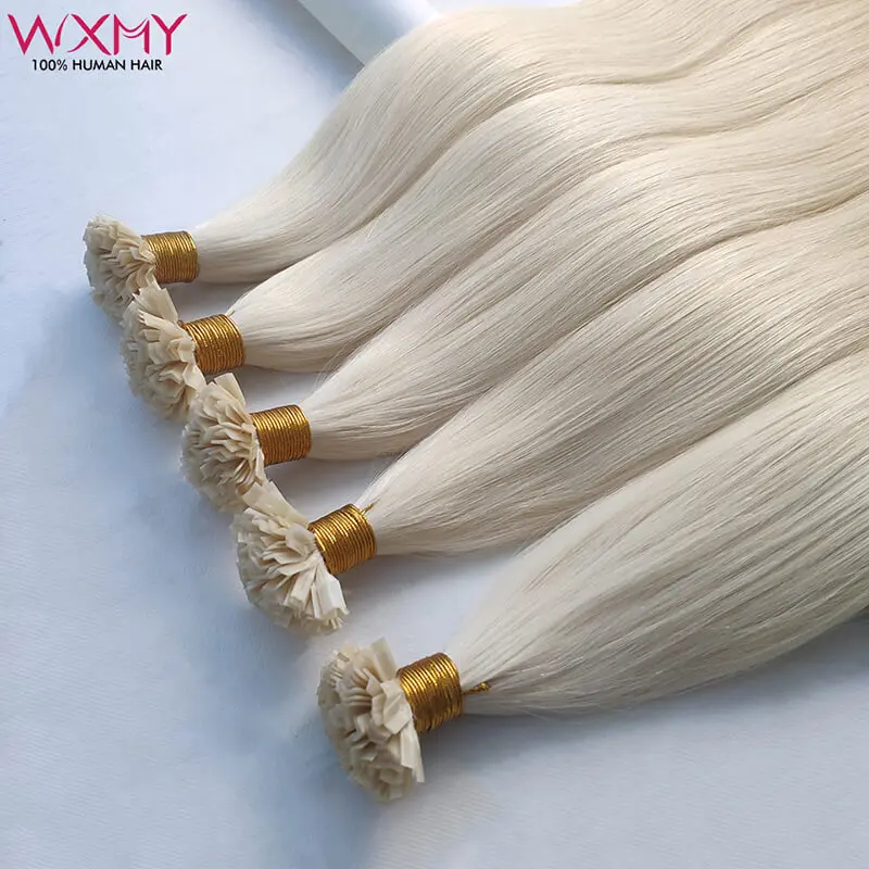 Keratin-V-Tip-Human-Hair-Extensions-1g-pcs-100Pcs-Straight-Fusion-Human ...