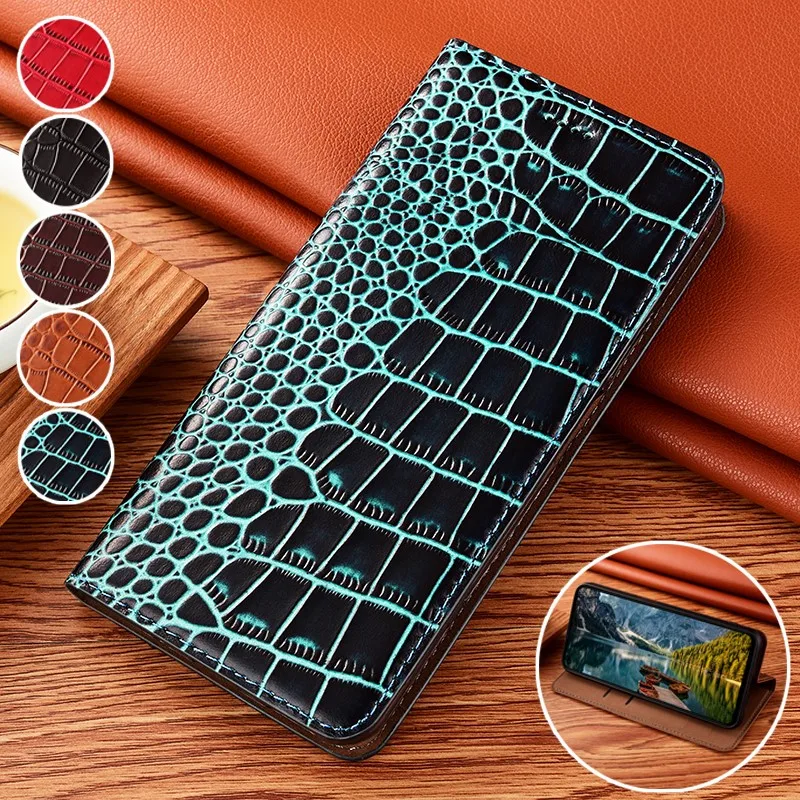 Crocodile Genuine leather Phone Case ASUS Zenfone Max M1 ZB555KL ...