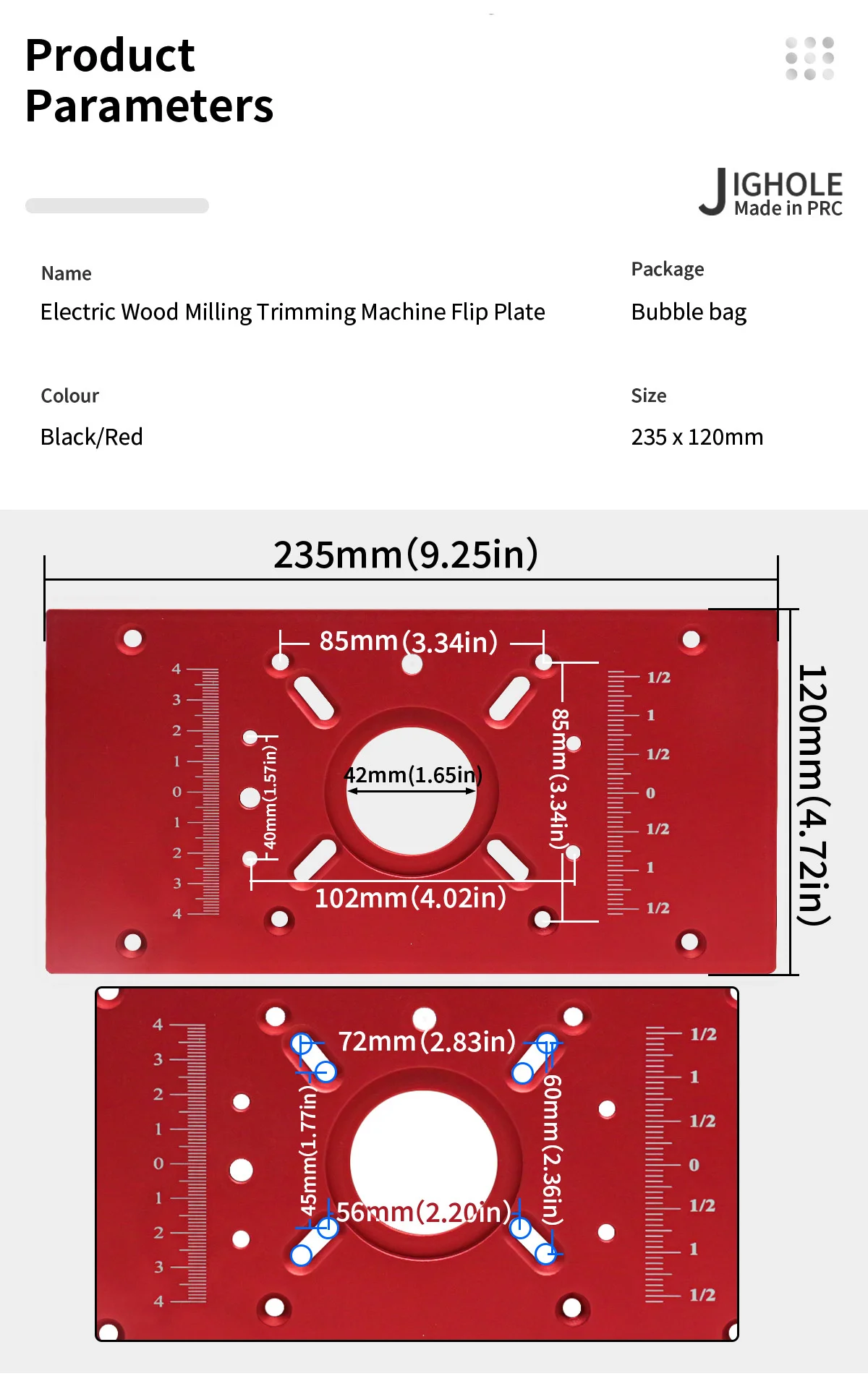 Wnew Single Black Plate Router Lift With Fixed Base Aluminum Router ...