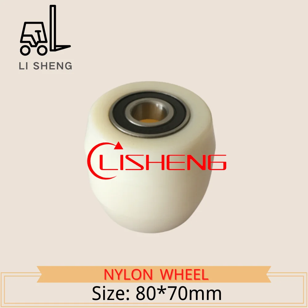 hand pallet truck wheel nylon wheel size 80*70mm with bearing 6204