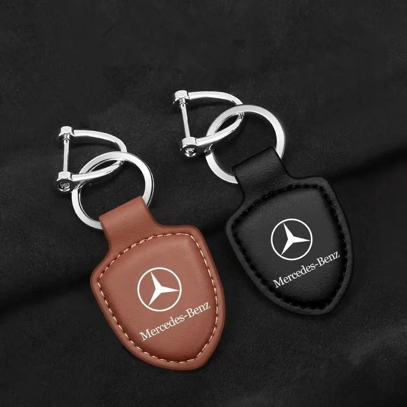 PU-Leather-Car-Keychain-Key-Ring-For-Mercedes-Benz-B-C-E-S-Class-A ...