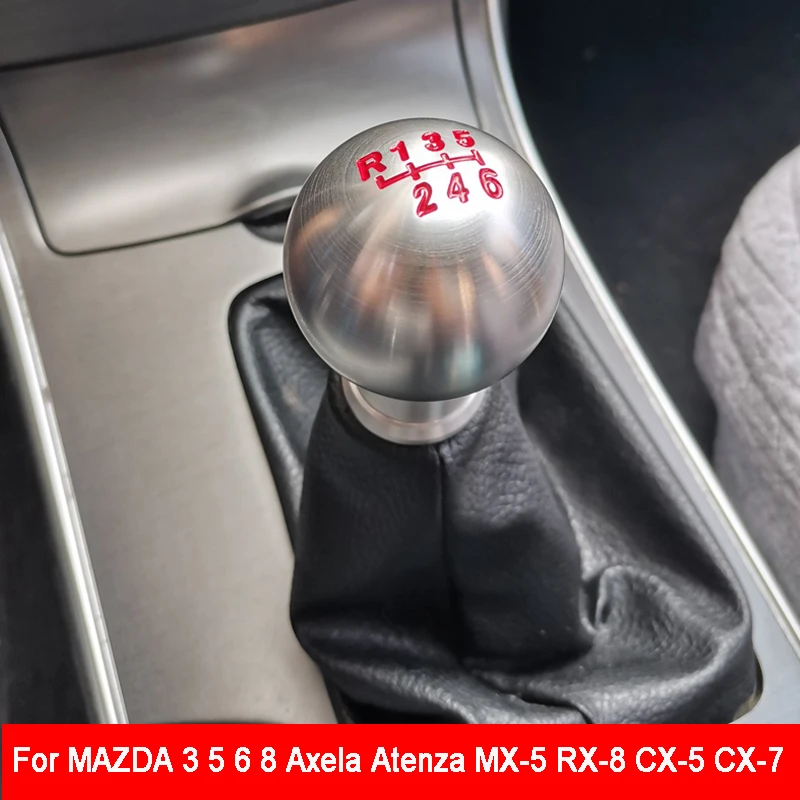 Manual 6 Speed Car Gearshift Gear Shift Knob For MAZDA 3 5 6 8 Axela ...