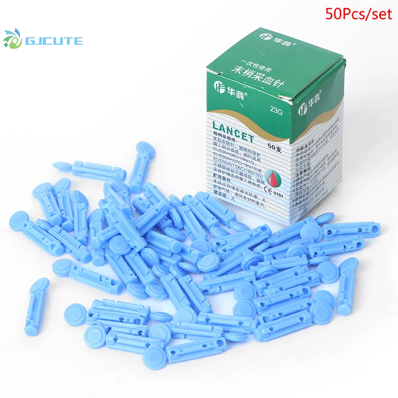 50Pcs-23g-Soft-Blood-Glucose-Medical-Collecting-Lancet-Needles-Diabetes ...