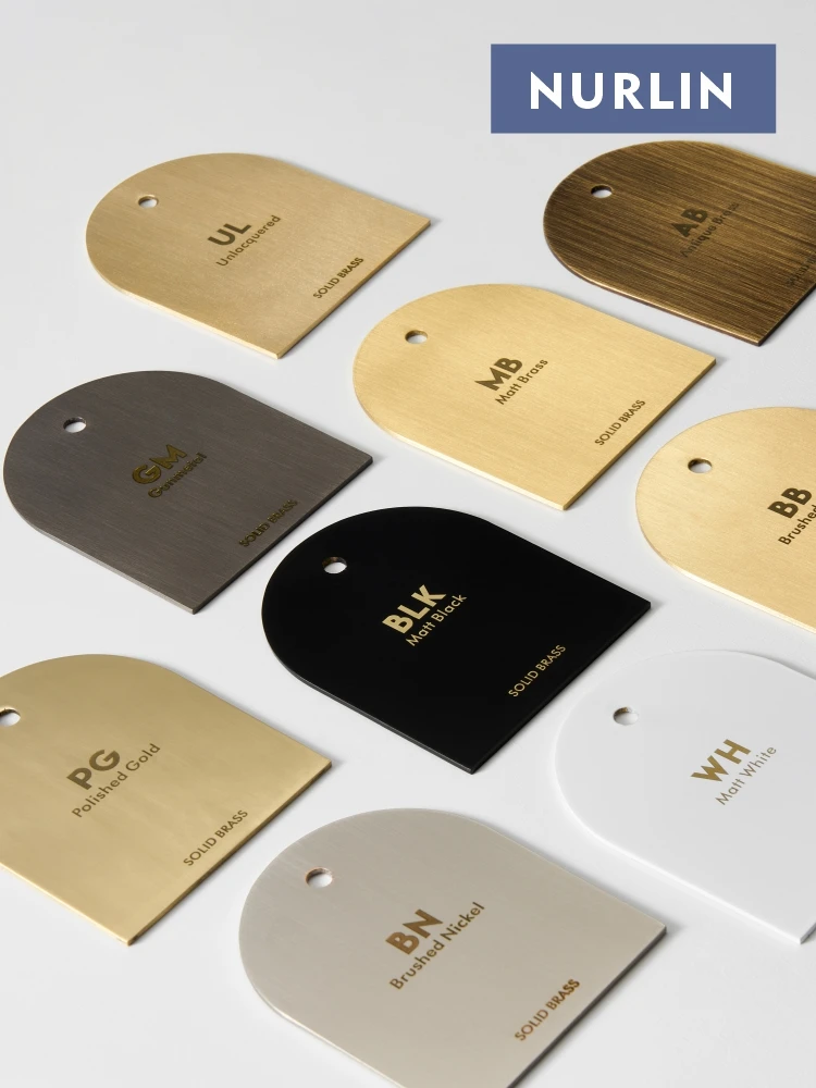 Nurlin Brass Cabinet Handle Door Handle Brass Hardware Sample Swatches ...