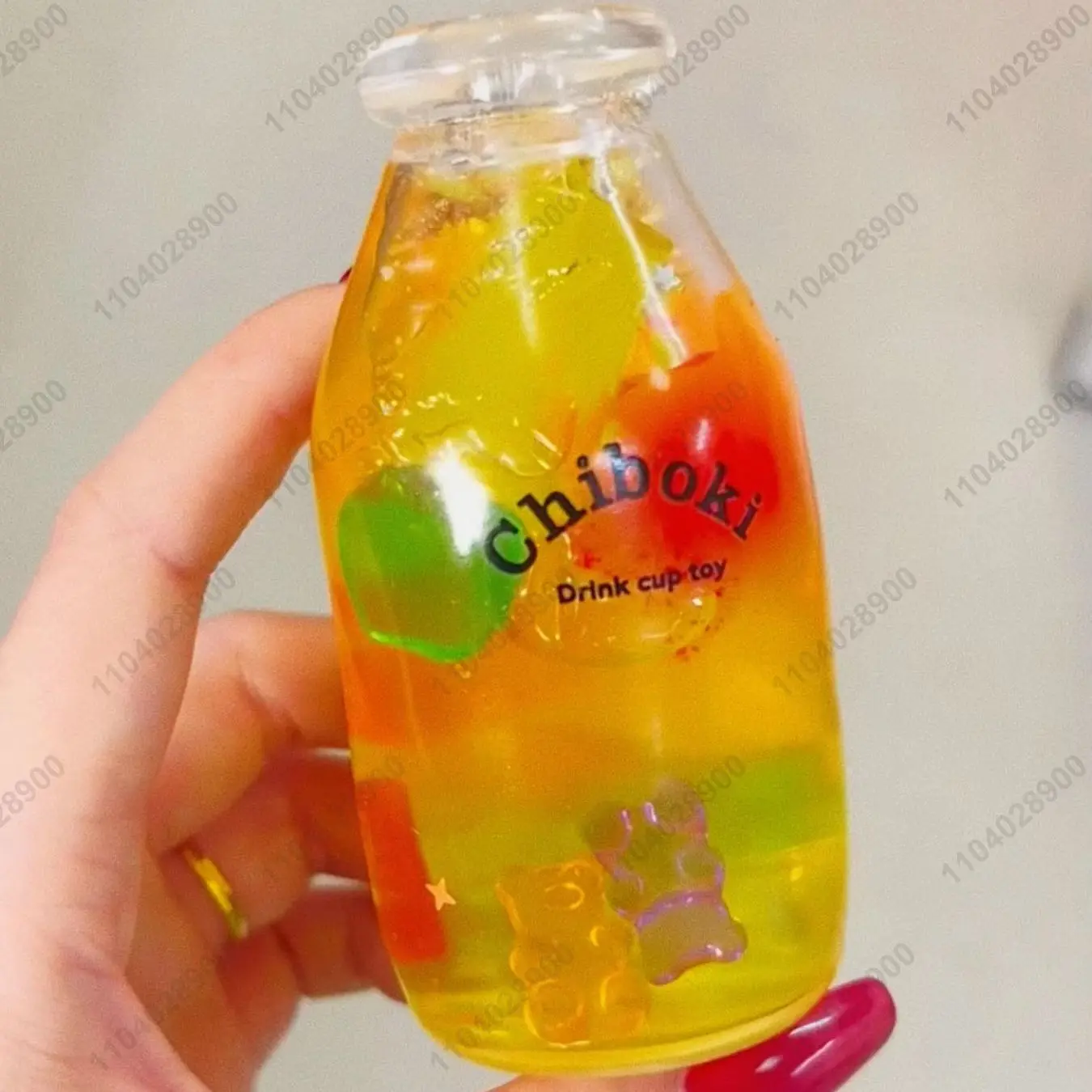 Juice Bottle Stress Ball Water Bottle Fidget Toy Boba Tea Squishy ASMR ...