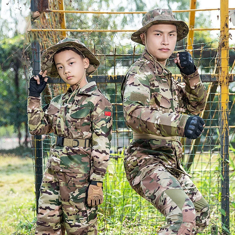 Parent-child-Camouflage-Uniform-Suit-Special-Army-Outdoor-Training ...