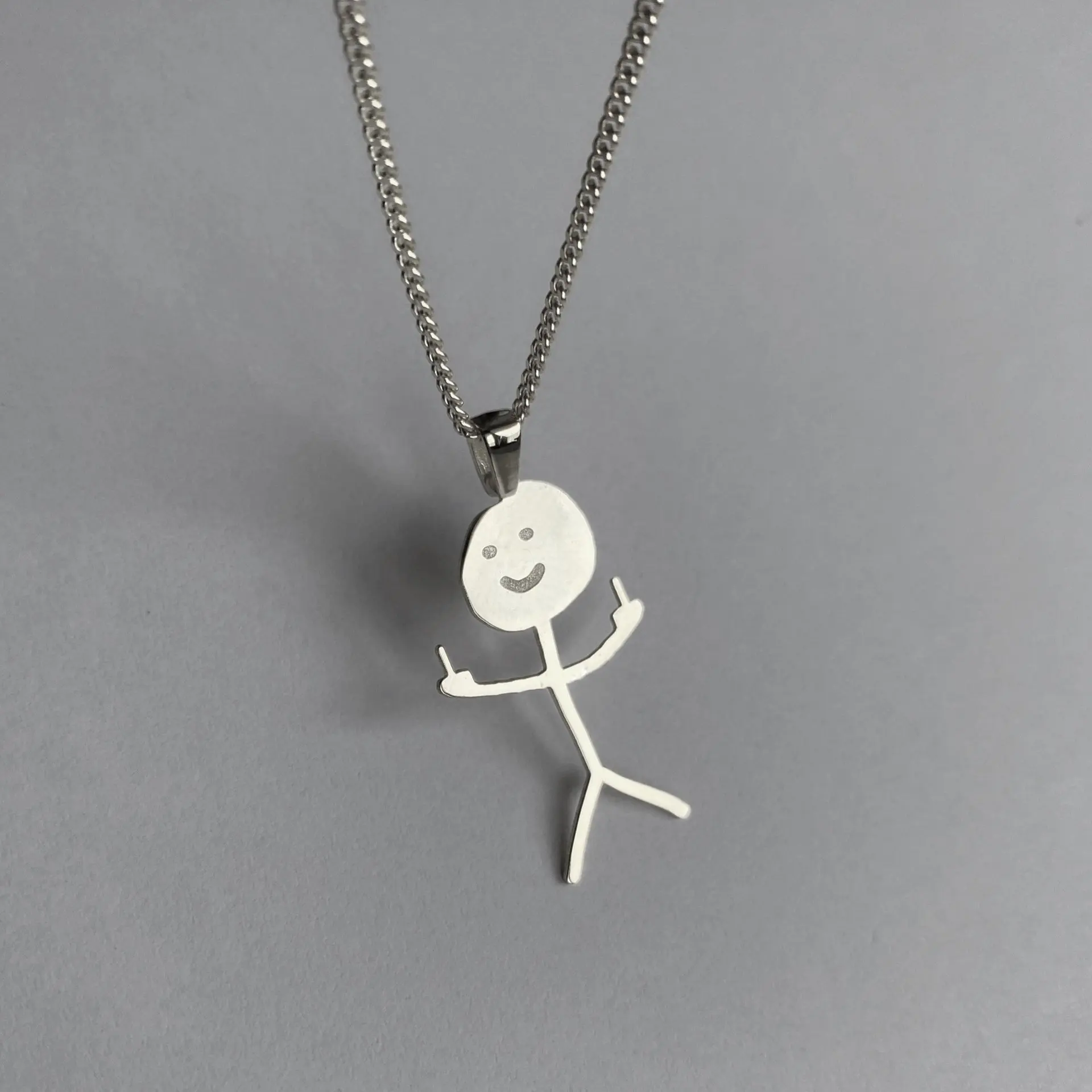 Fashion-Fuxk-You-Mark-Doodle-Necklace-For-Men-Women-SImple-Hip-Hop-Stickman-Pendant-Necklace ...