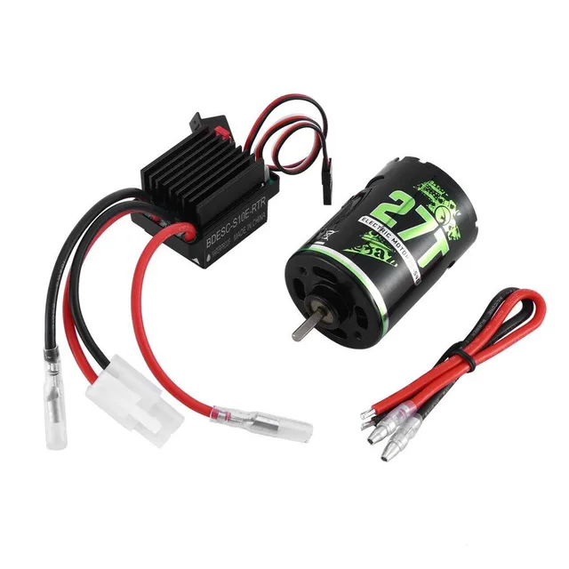 540 Brushed Motor RC Crawler Motor 20T 60A ESC Brushed Electric Speed ...