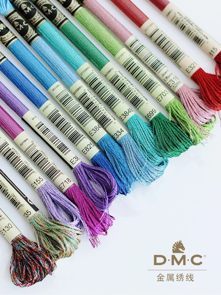 DMC-Cross-Stitch-Gold-and-Silver-Thread-Metal-Wiring-Braided-Bright ...