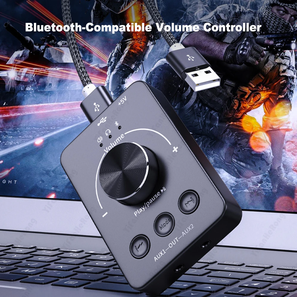 Controlador-de-volumen-USB-para-altavoz-de-ordenador-perilla-de-Control ...