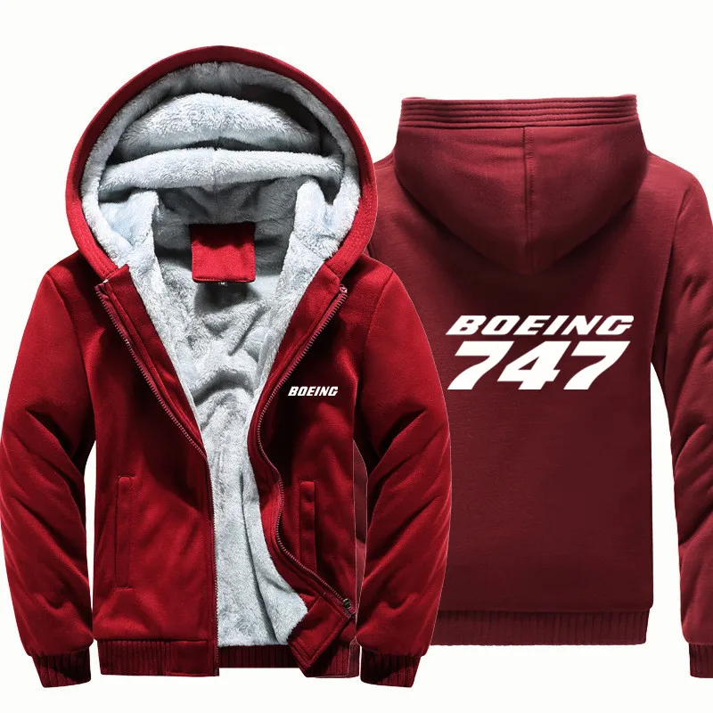 New-Hooded-Boeing-747-Aviation-Pilots-Flight-Fleece-Warm-Wool-Thick-Men ...
