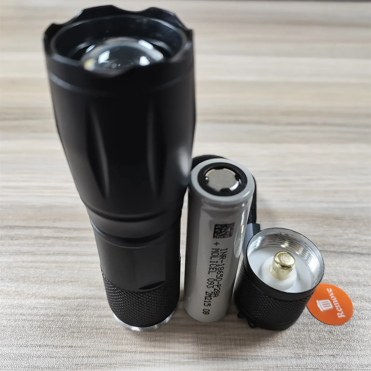 Original Molicel 18650 Lithium Battery Transport with Flashlight 3.6V Molicel P28A 2800mAh 25A ...