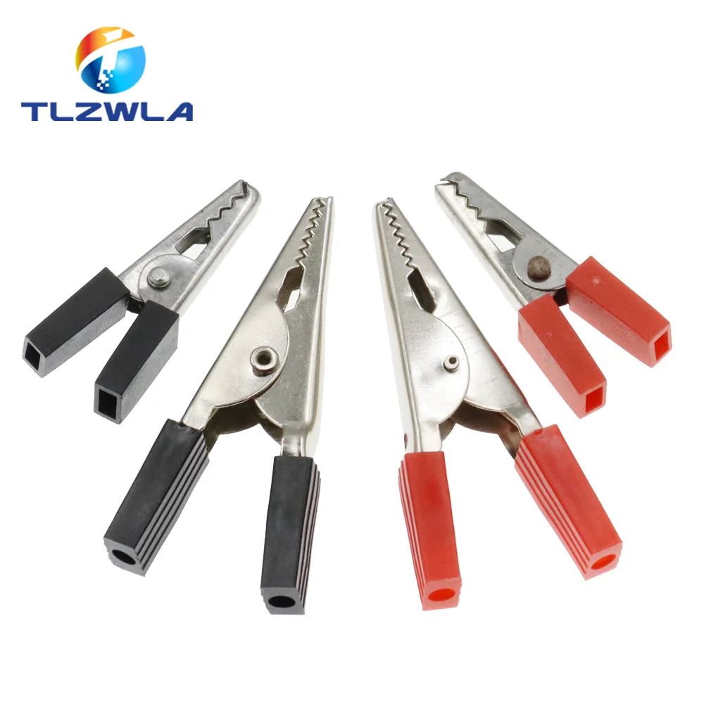 10PCS Small/Large Insulated Crocodile Clips Plastic Handle Cable Lead ...