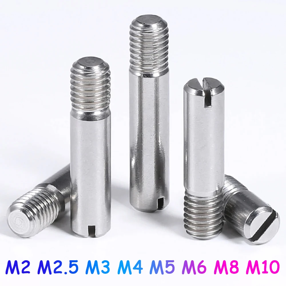 304-Stainless-Steel-One-Word-Groove-External-Thread-Cylindrical-Pin ...