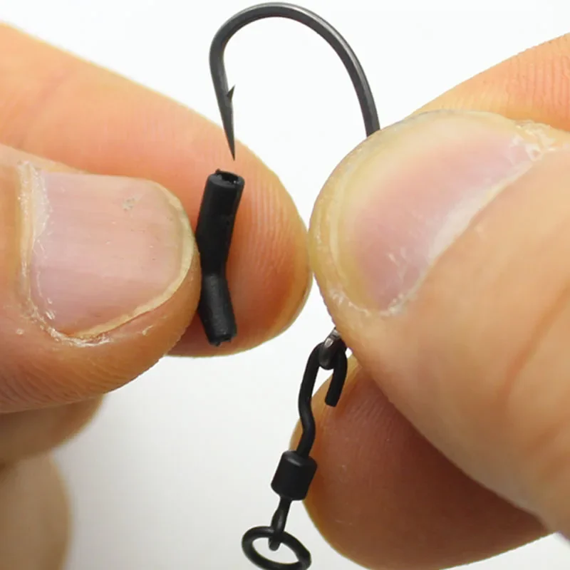 Carp-Fishing-Hook-Connect-Hook-Beads-Swivel-Ready-D-rig-Line-Aligner ...