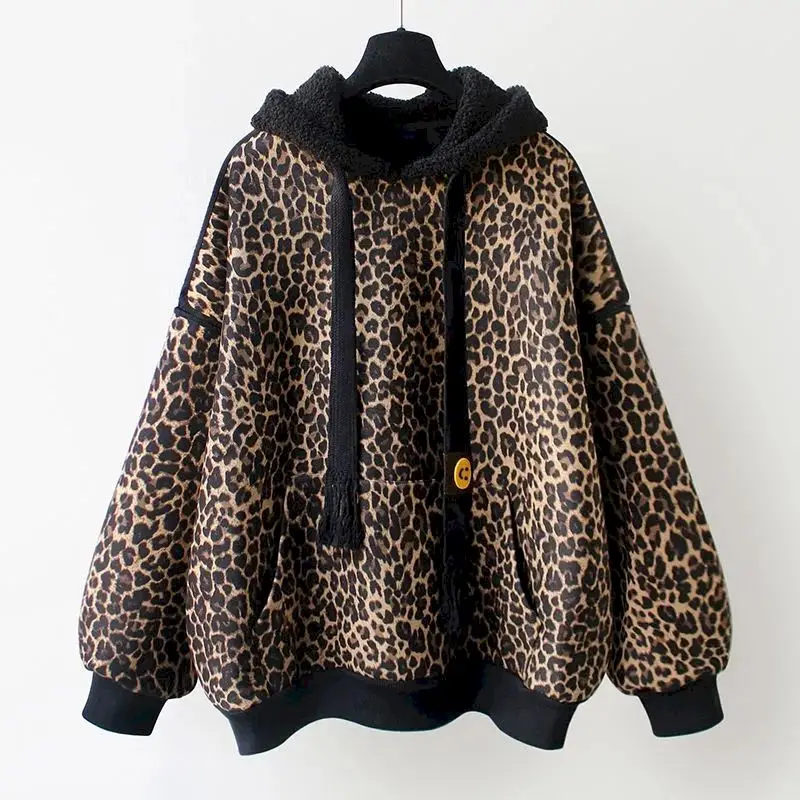 Leopard Sweatshirt Hood | Women Hoodies Korean Hood | Korean Women ...