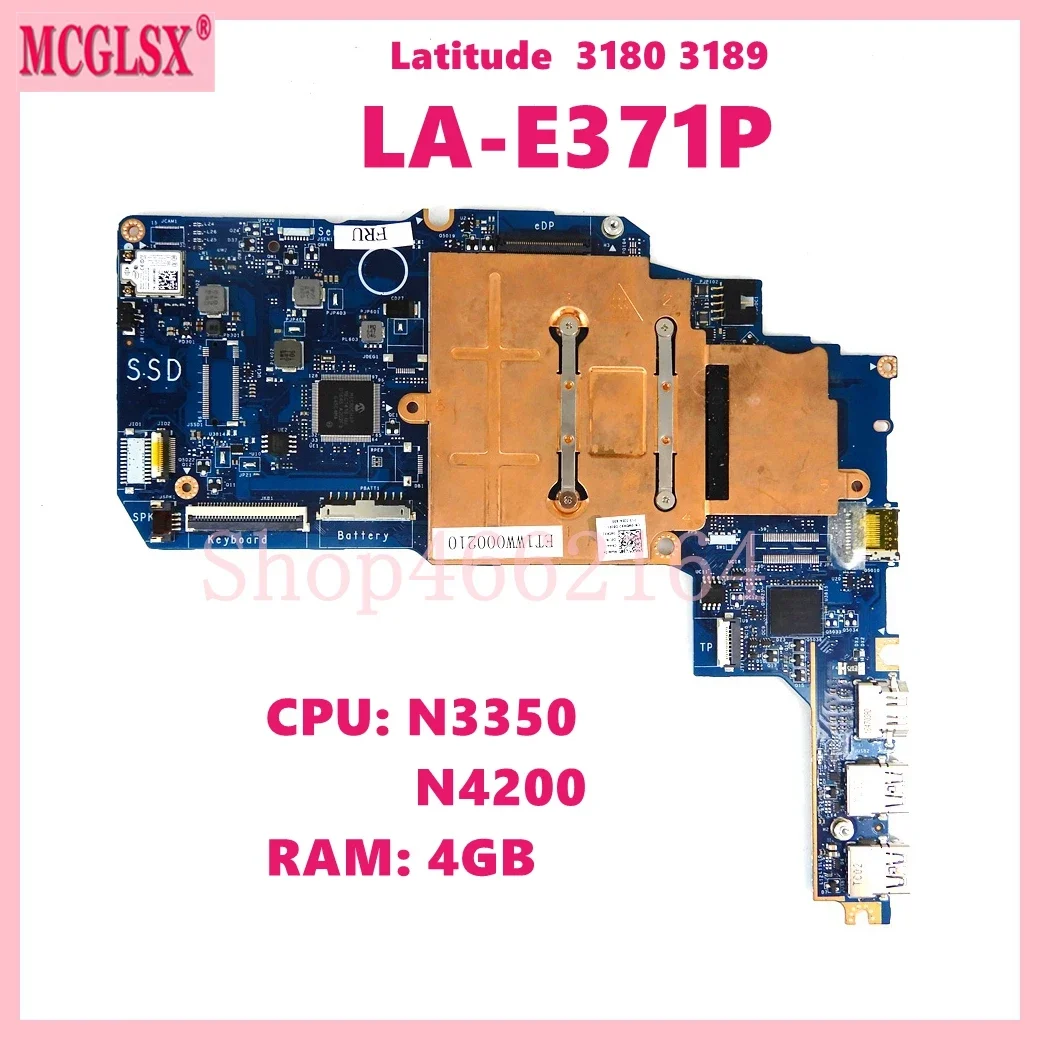 LA-E371P-With-N3350-N4200-CPU-4GB-RAM-Notebook-Mainboard-For-DELL ...