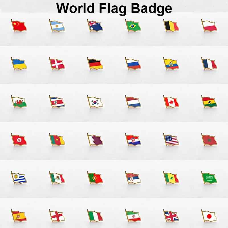 Pines de bandera de países del mundo, broche, insignia de Metal ...