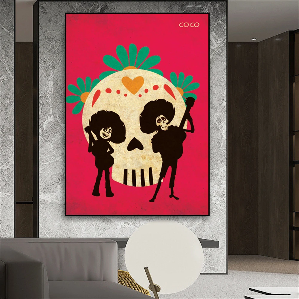COCO-Vintage-Minimalist-Poster-Disney-Movie-Coco-Art-Prints-Cartoon ...