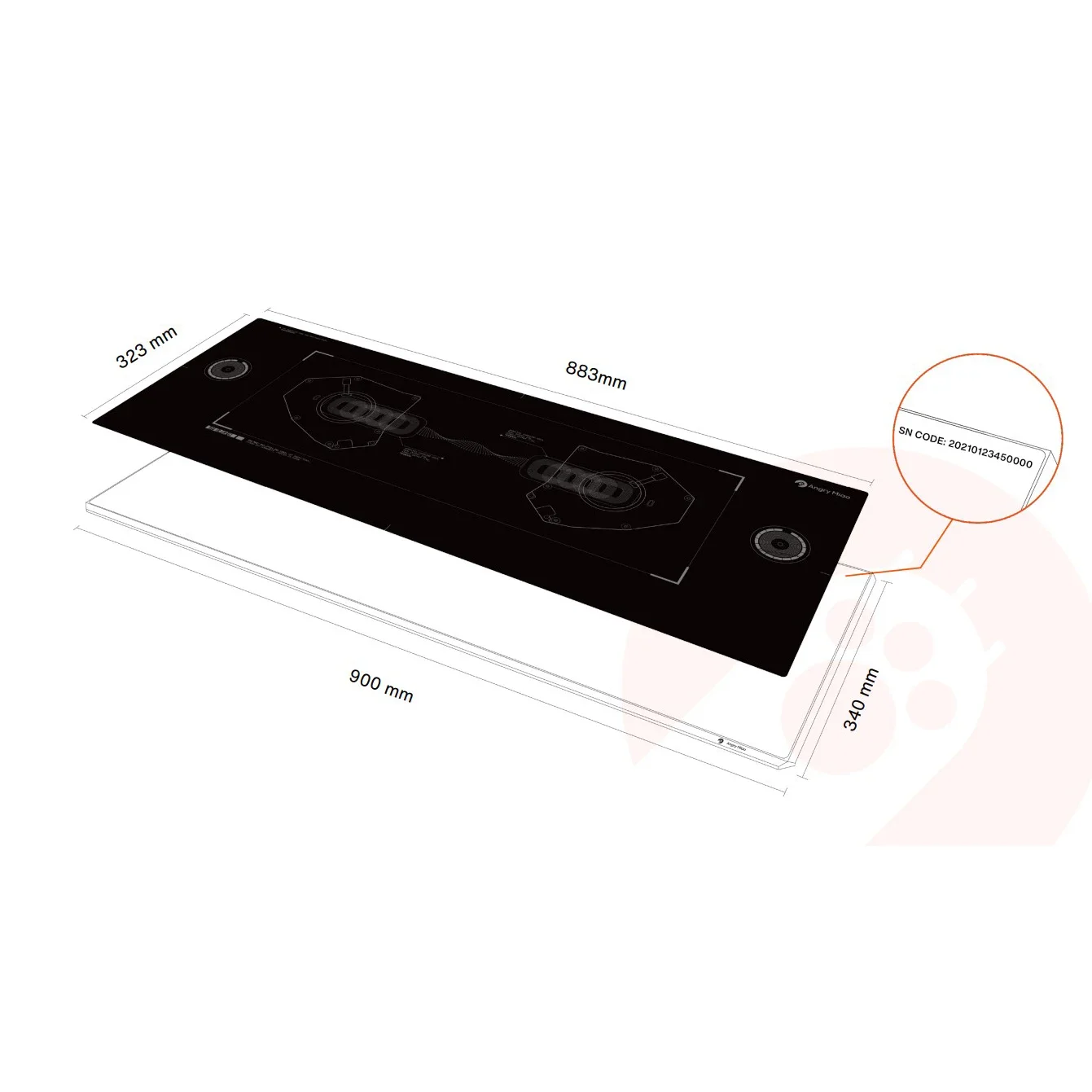 Angry Miao Cybermat R2 Wireless Charging Mousepad For Keyboard Mice Pad ...