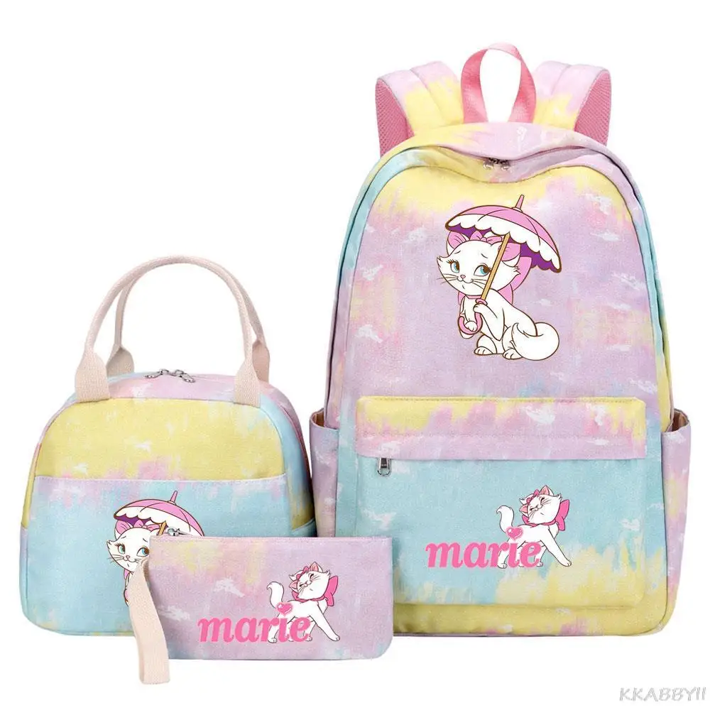 The-Aristocats-Marie-Cat-Backpack-3pcs-Sets-Canvas-Schoolbags-For-Teens ...