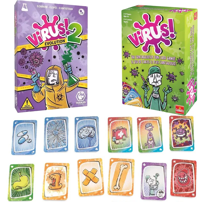 Goliath-Virus-Infected-Card-Game-Parent-Child-Puzzle-Boardgame-Poker ...