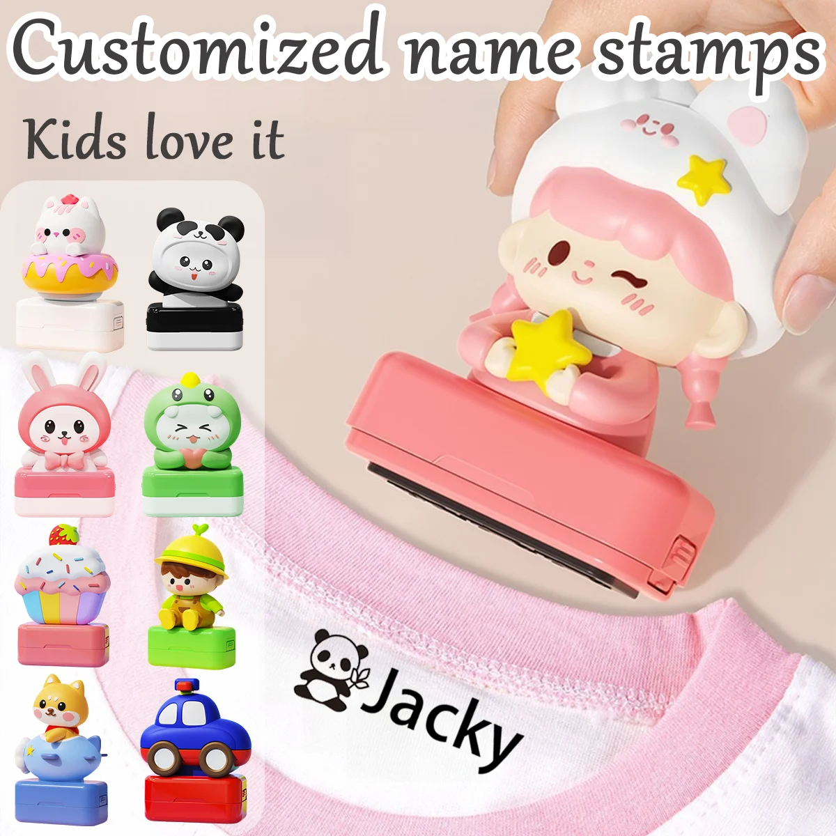 Customized children's name stamp,personalized waterproof stamp for ...